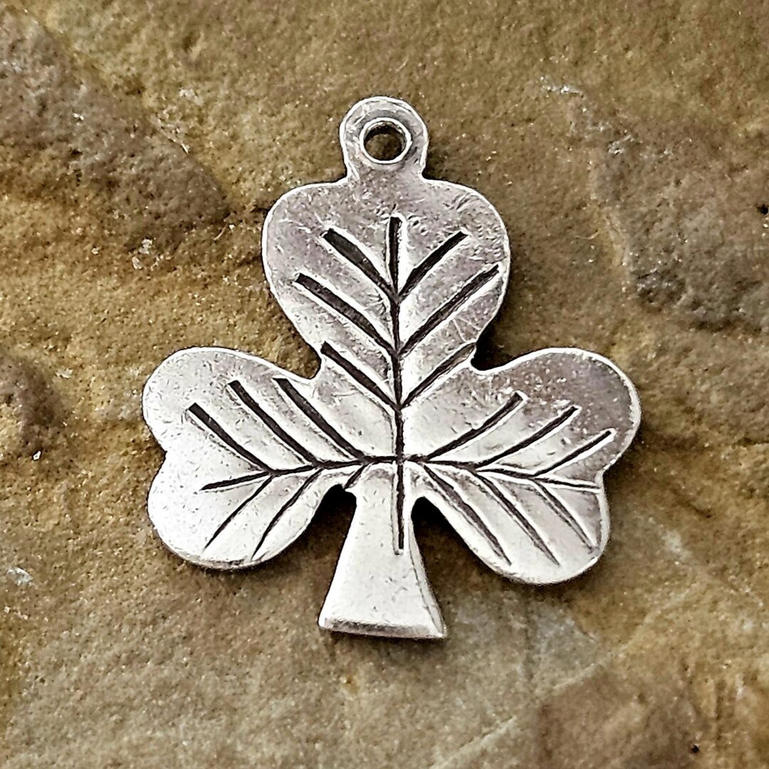 Vintage Sterling Silver Shamrock Charm - St Patrick's Day Gift - Etsy