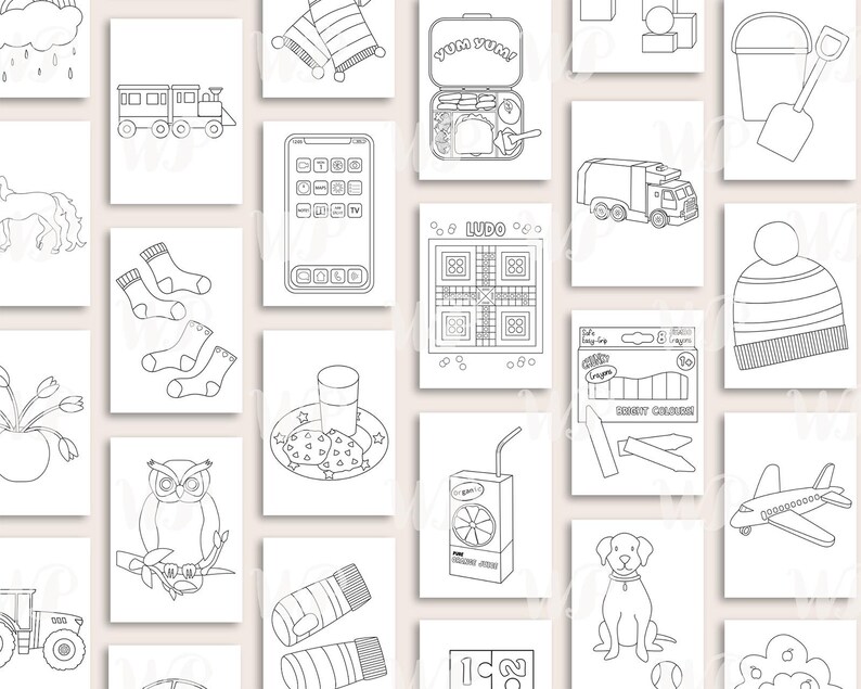 Early Years Colouring Book Template - 8.5" X 11" | Fully Editable in ...