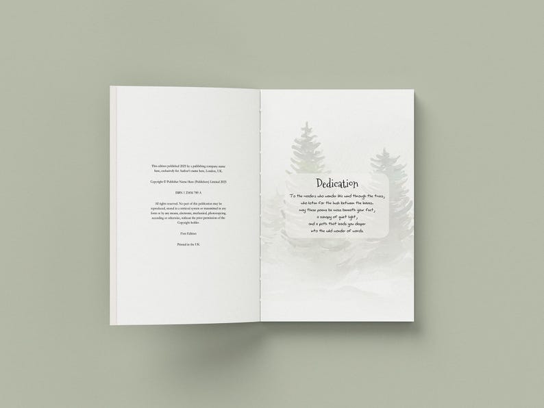 Illustrated Poetry Book Template for Self Publishing – 6x9 Canva ...