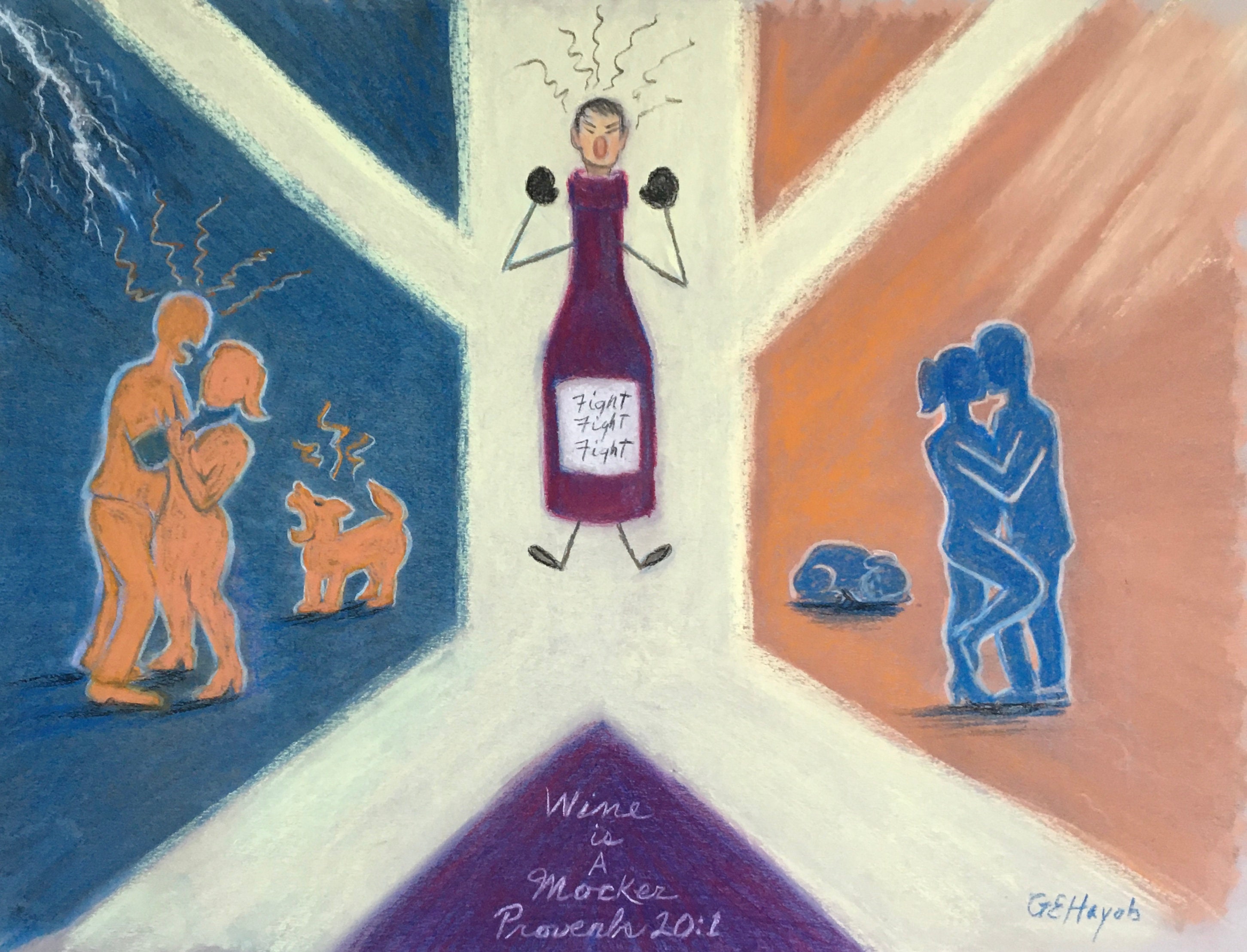 Fine Art Print Wine is a Mocker | Etsy