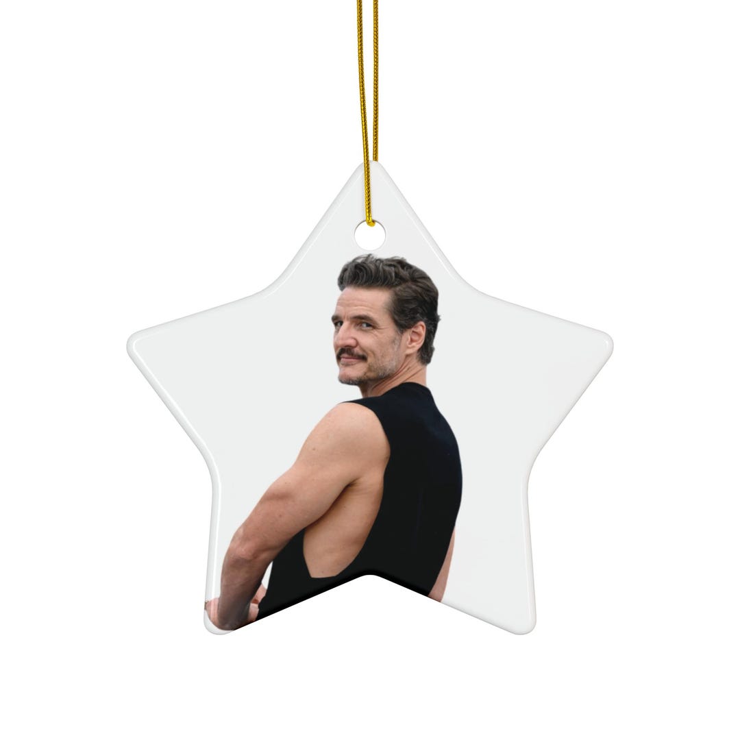 Pedro Pascal Tree Ornament, Holiday Decoration, Star Shape - Etsy
