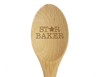 Wooden serving spoon | Etsy