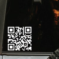 Custom QR Code Vinyl Clear Decal / Storefront Window Decal Sticker ...