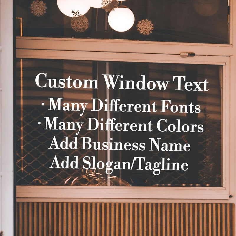 Window Decals - Etsy