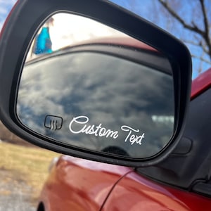 CUSTOM Side Mirror Decal Personalized Mirror Decal Side - Etsy