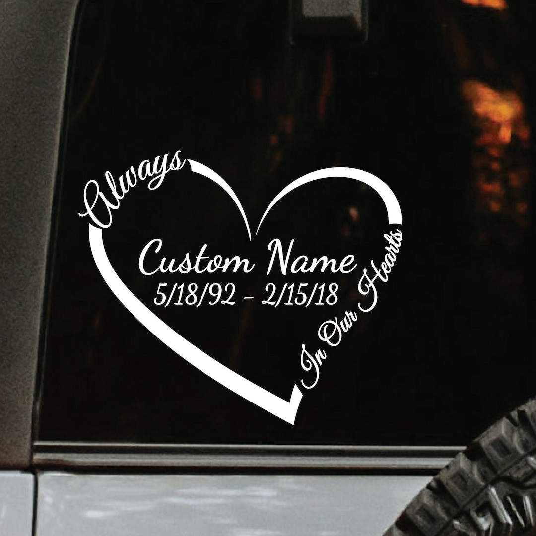 Custom in Loving Memory Decal Custom Memorial Decal Forever in Our ...