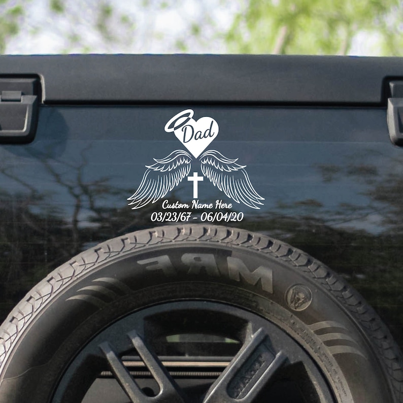Personalized Dad in Loving Memory Decal - in Loving Memory Decal ...