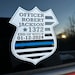Custom Police Badge Memorial Decal - End of Watch Memorial Decal ...