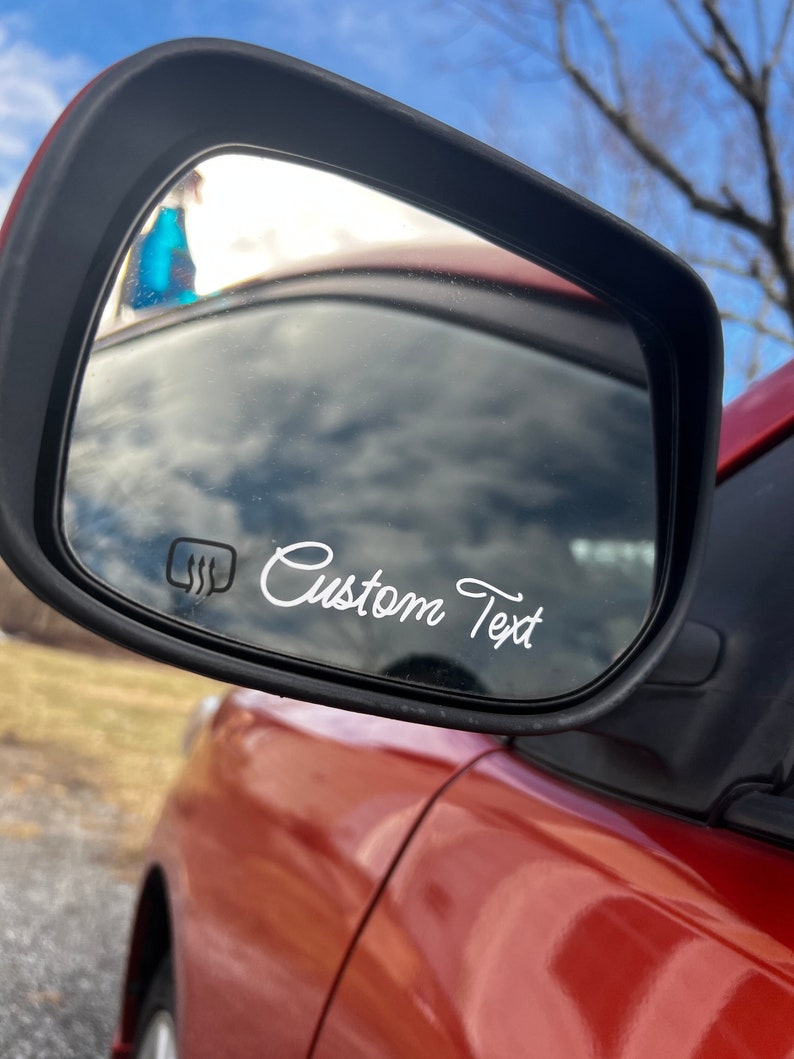 CUSTOM Side Mirror Decal - Personalized Mirror Decal - Side Mirror ...