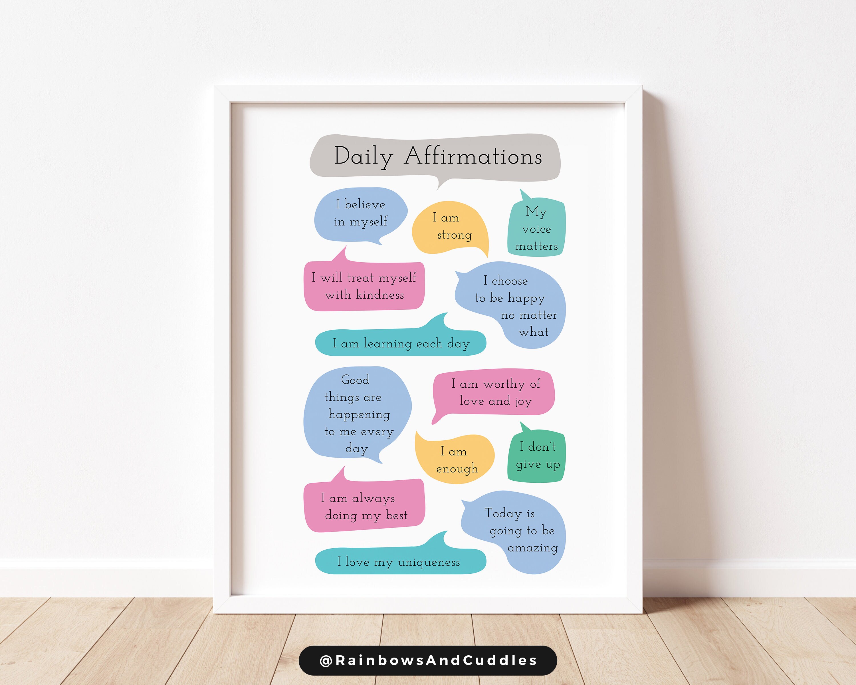 Printable Affirmation Poster for Kids Affirmation Posters - Etsy