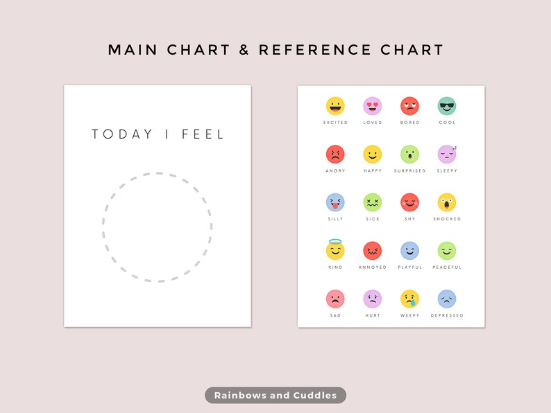 100 Calm Down Corner Kit Printable Bundle Calming Corner Flash Cards ...