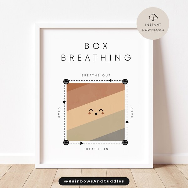 Box Breathing Aid Printable - Etsy