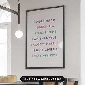 Printable Affirmation Poster for Kids Affirmation Posters - Etsy