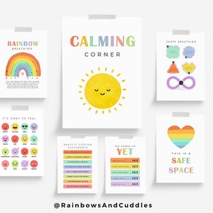 21 Calm Corner Printable Bundle Calming Corner Posters Peace Corner ...