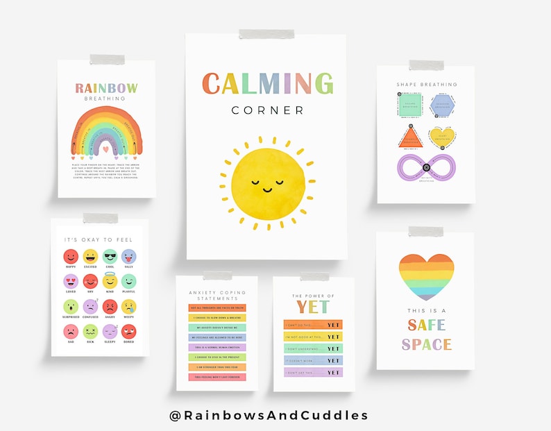 21 Calm Corner Printable Bundle Calming Corner Posters Peace - Etsy
