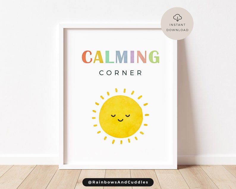 Set of 3 Calming Corner Emotions Chart Printable Feelings - Etsy