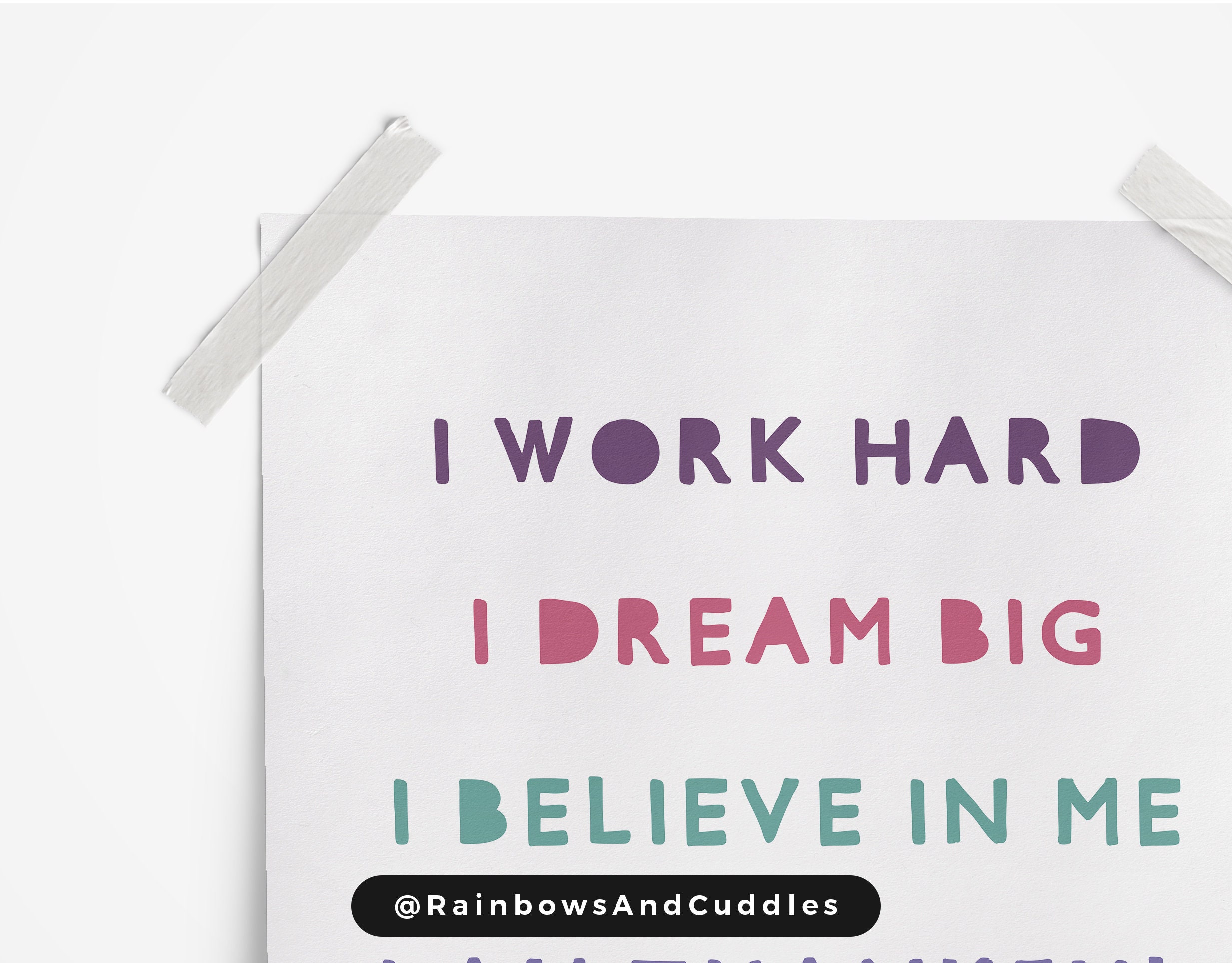 Printable Affirmation Poster for Kids Affirmation Posters - Etsy