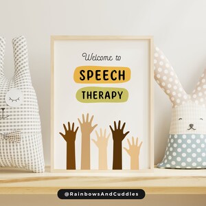 Speech Therapy Poster Boho Speech Therapy Room Decor Speech - Etsy