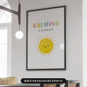 Calming Corner Printable, Daily Reminder Poster, Note to Self Chart ...