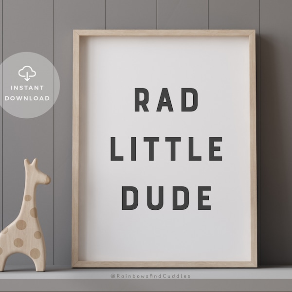 Rad Little Dude Room Decor - Etsy