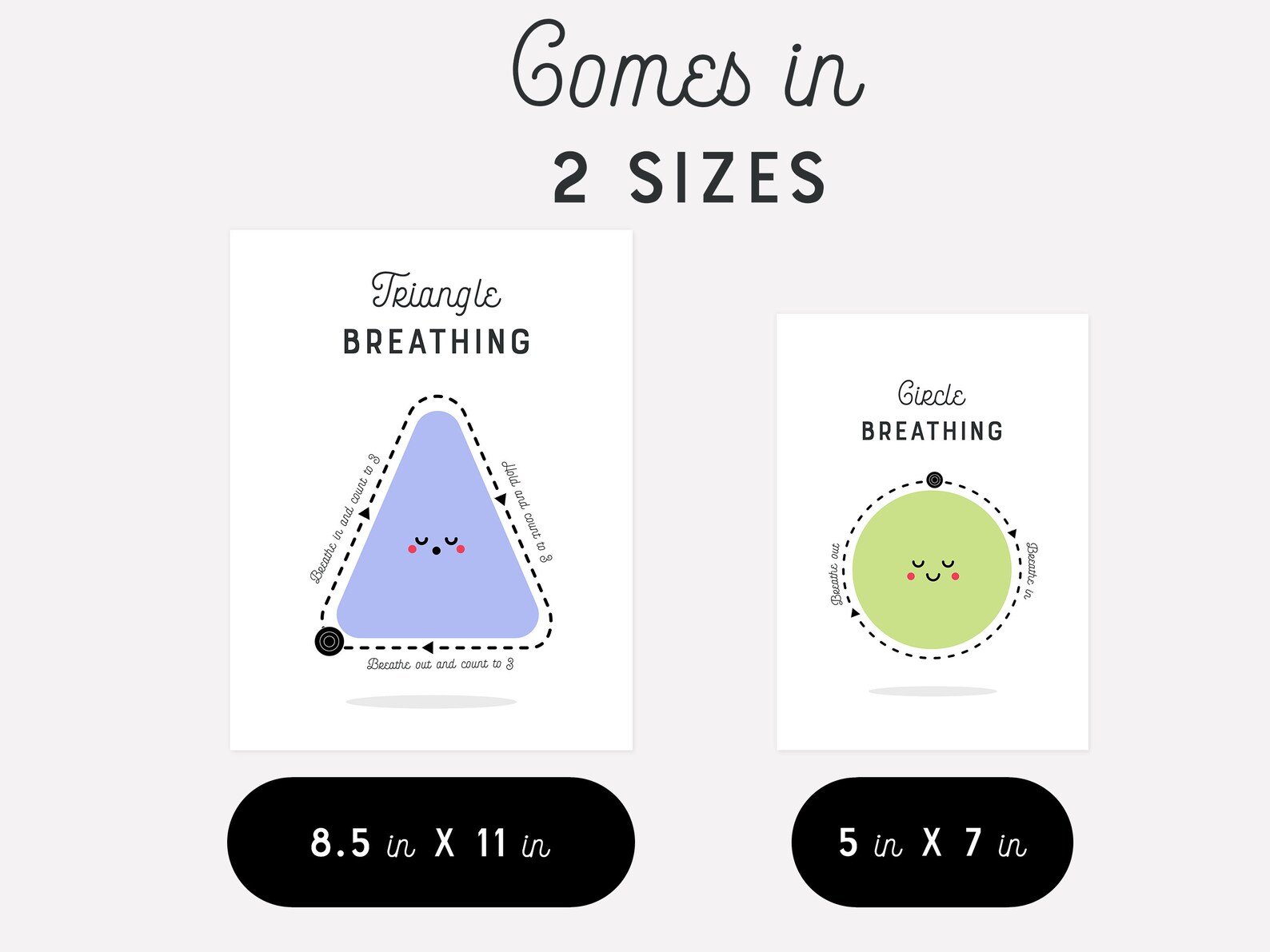 8 Mindfulness Breathing Cards Star Breathing Exercises Mindful Shape ...