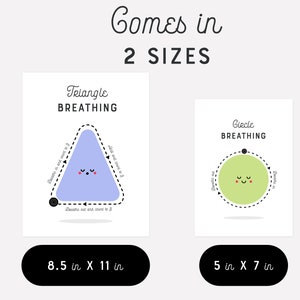 8 Mindfulness Breathing Cards Star Breathing Exercises Mindful Shape ...