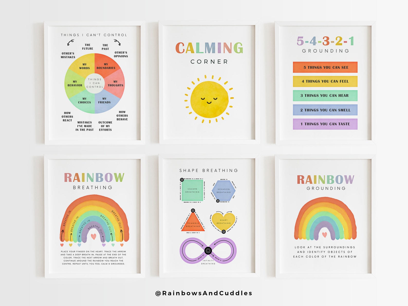 6 Calm Corner Printables, Calming Corner, Coping Strategies Skills ...