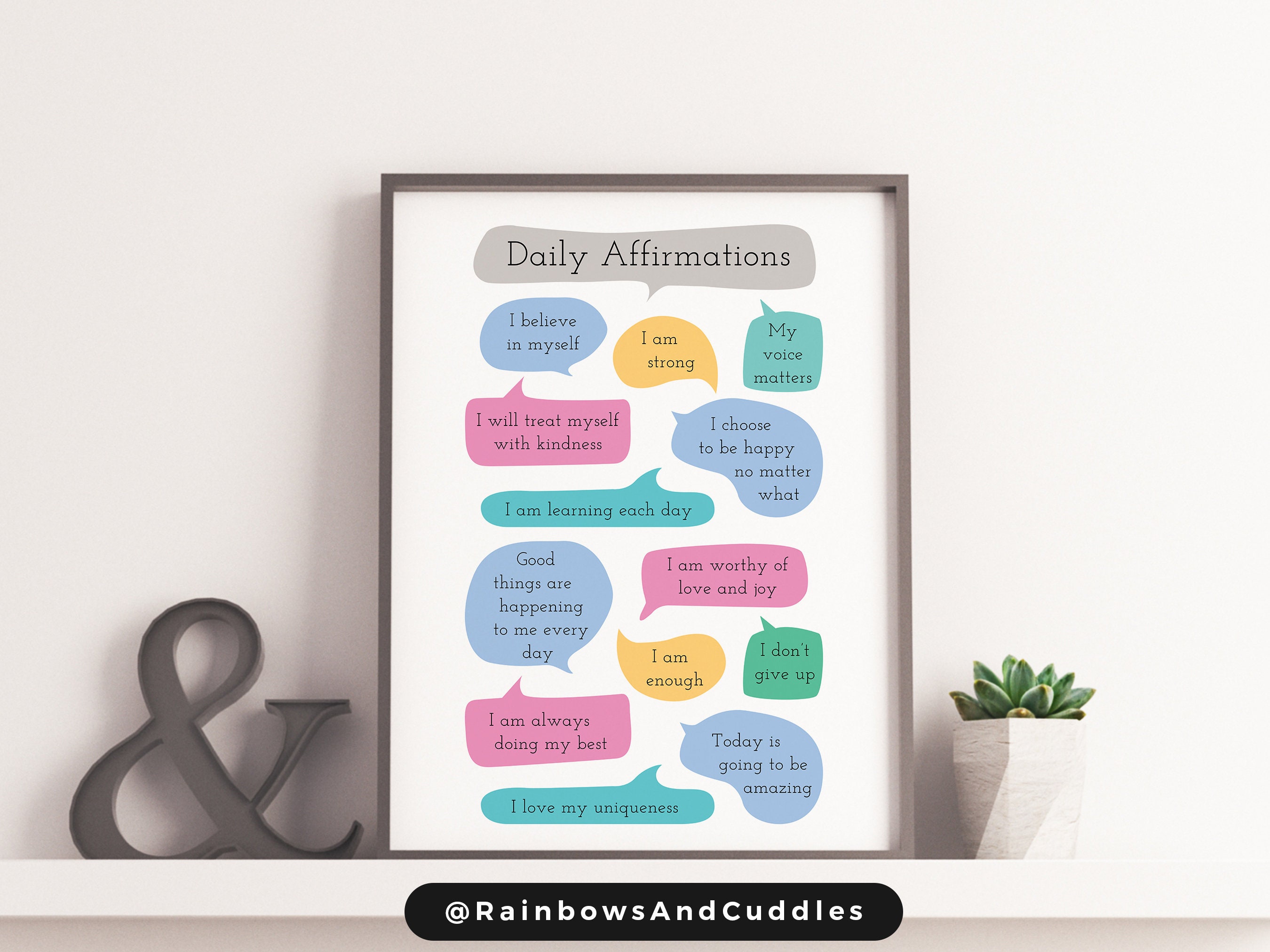 Printable Affirmation Poster for Kids Affirmation Posters - Etsy