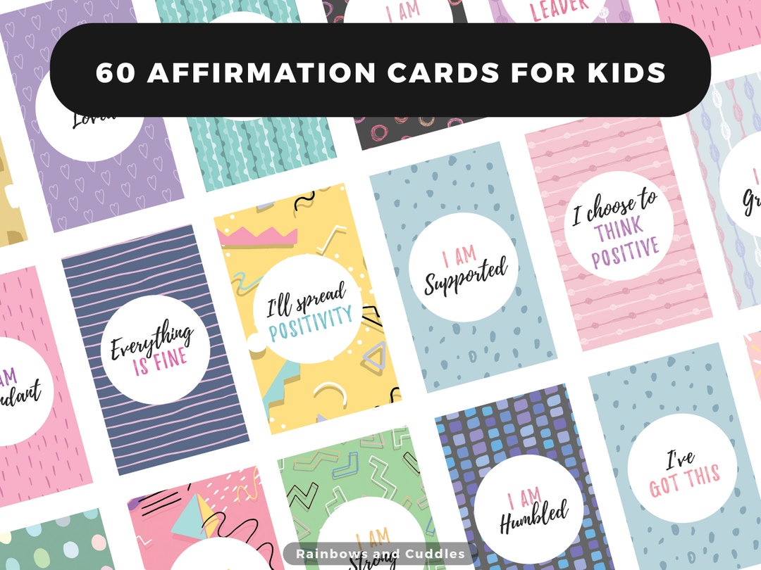Kinder Affirmation druckbare Kunst Positive - Etsy.de
