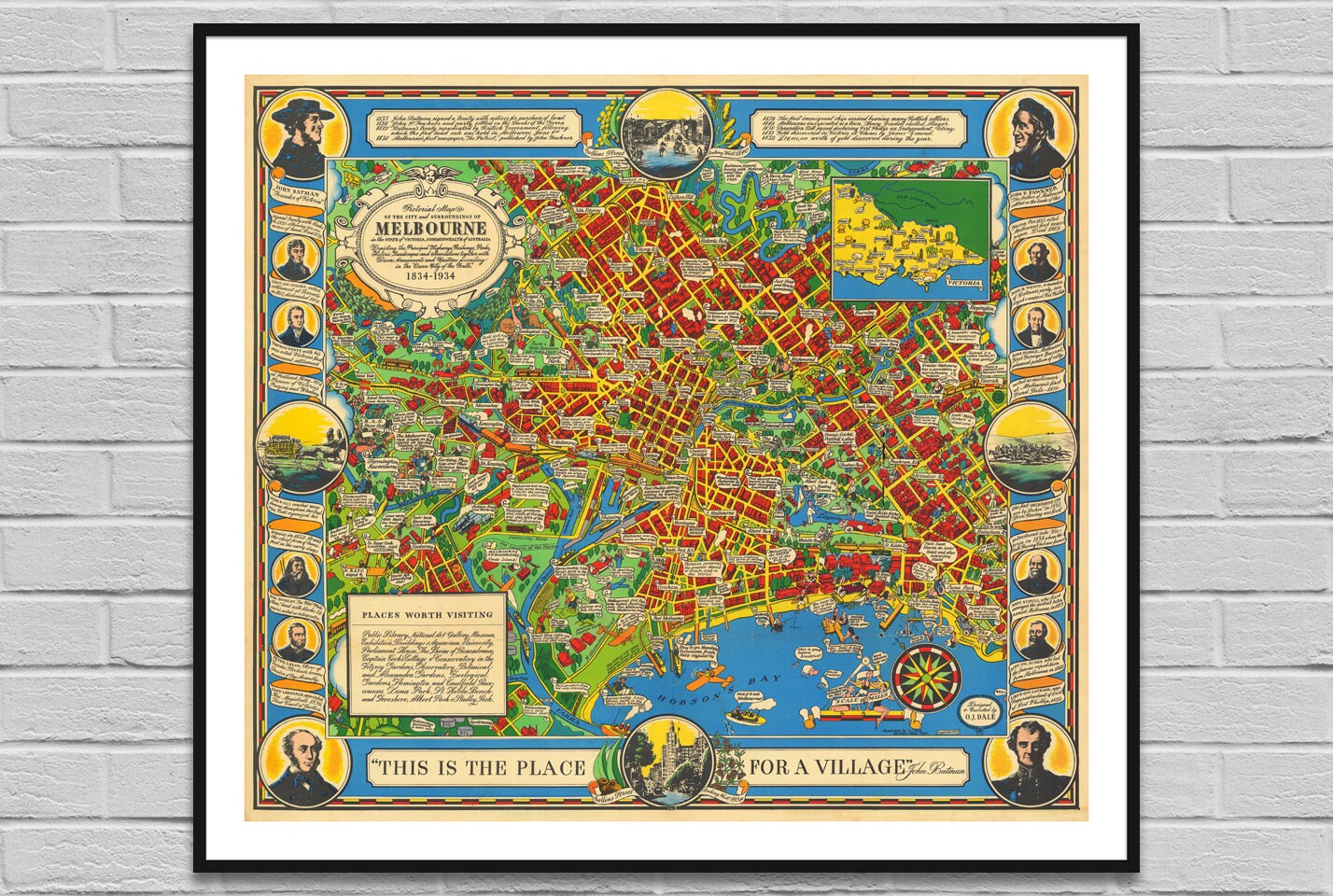 1900s Map Of Melbourne Fl