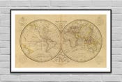 World Map, Vintage School Map, World Atlas, Printable Art Map ...