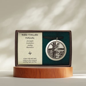 Red-tailed Hawk Necklace • American Handmade Jewelry • Handmade Gift ...