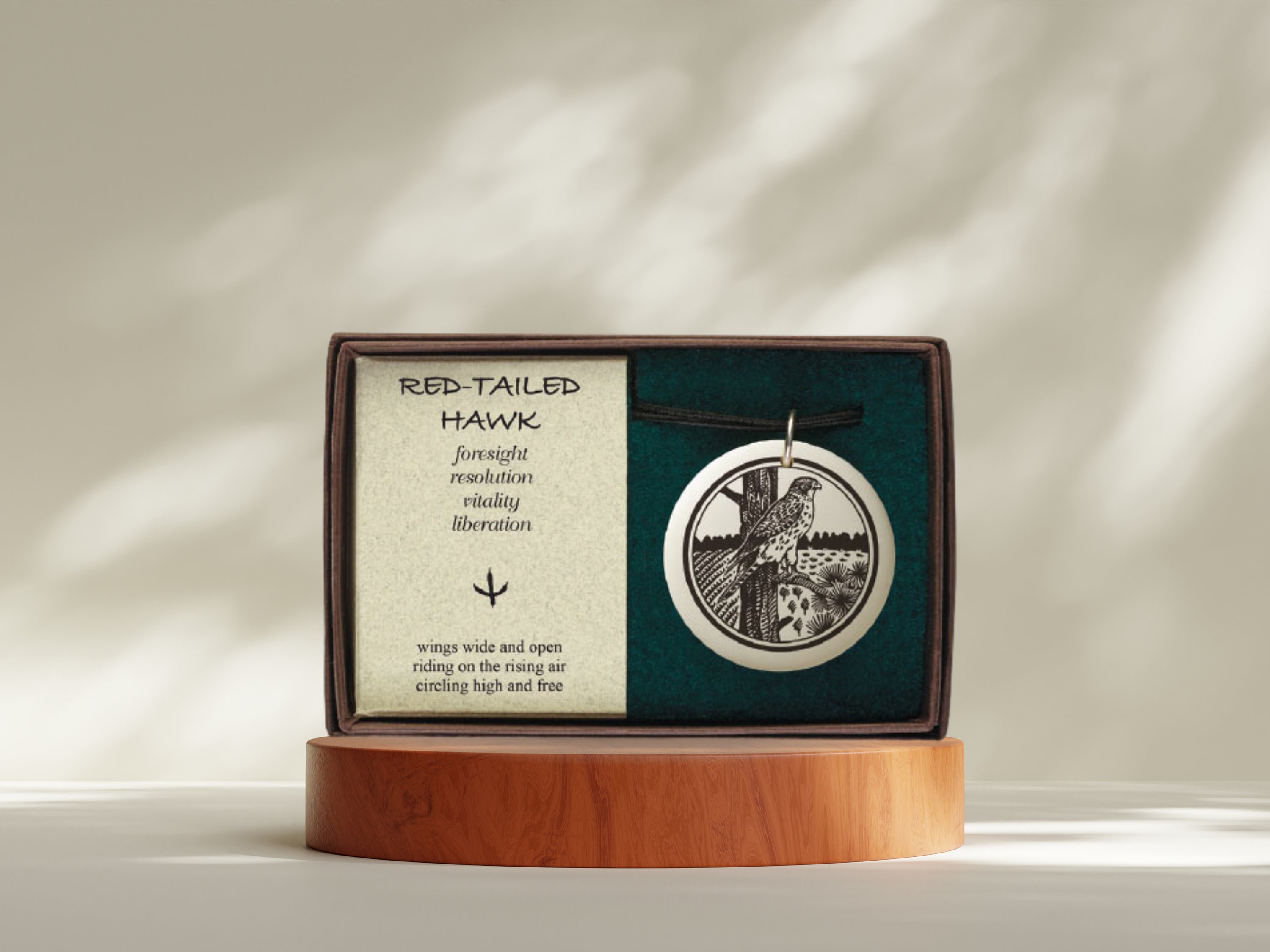 Red-tailed Hawk Necklace • American Handmade Jewelry • Handmade Gift ...