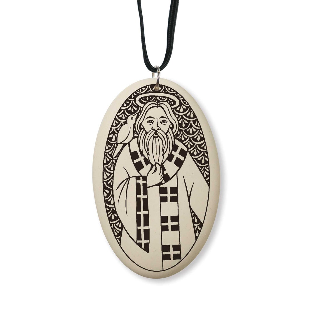 St David Porcelain Oval Medal - Etsy