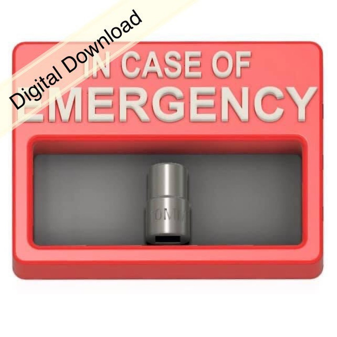 In Case of Emergency 10mm Socket 3D Printable Case - Etsy Canada