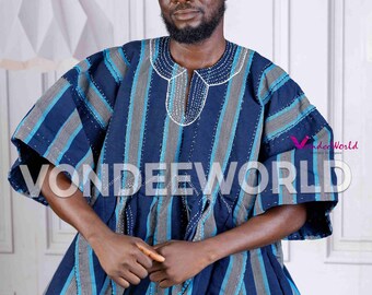Saha - Authentic Northern Fugu Smock |african Men’s Fugu Batakari ...