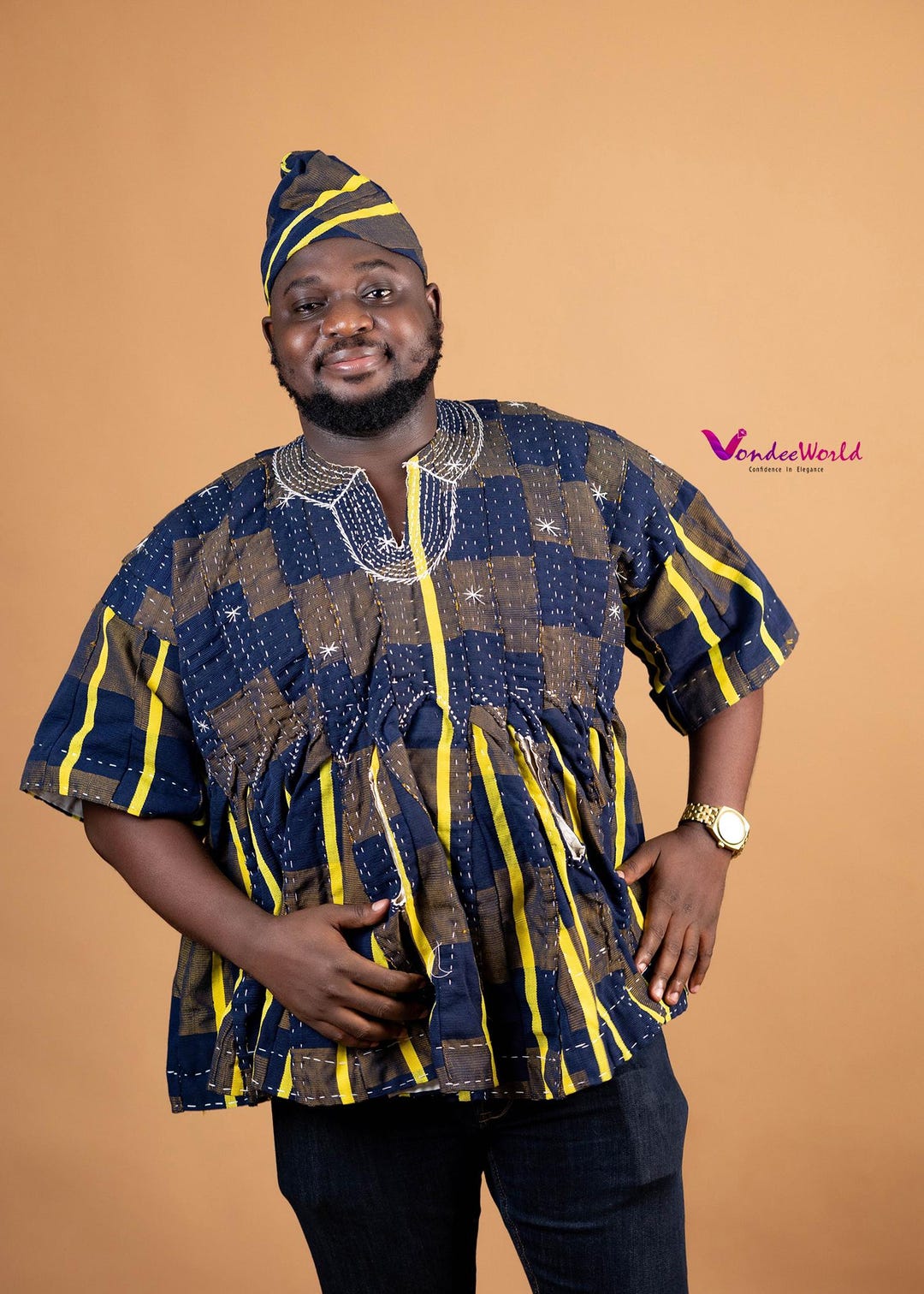 Mbo - Classic Hand Woven Traditional Ghana Smocks | North Ghana Smock ...