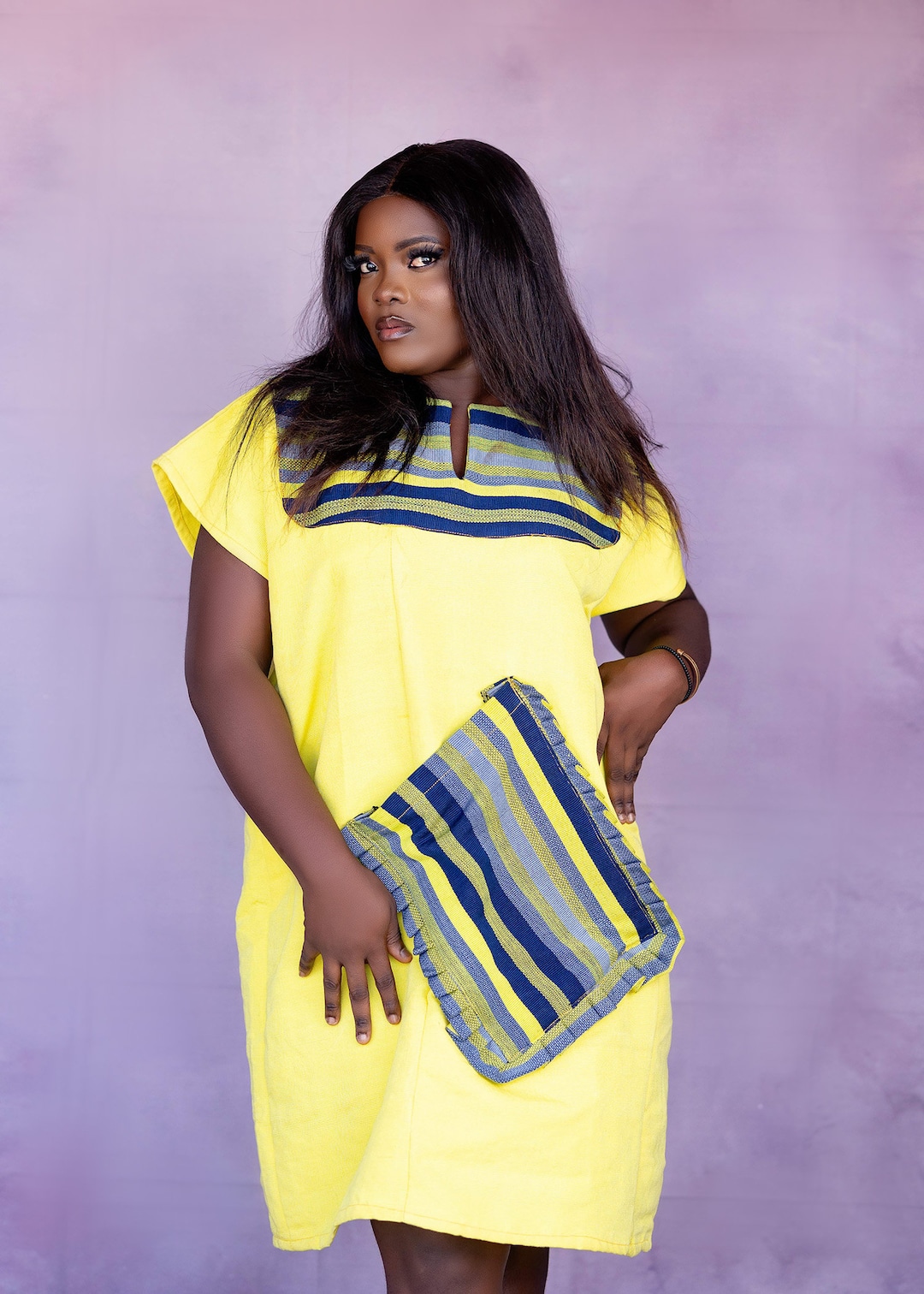 Cambara Smock Dress |african Smock Dress |ghana Smock Fugu Dress ...