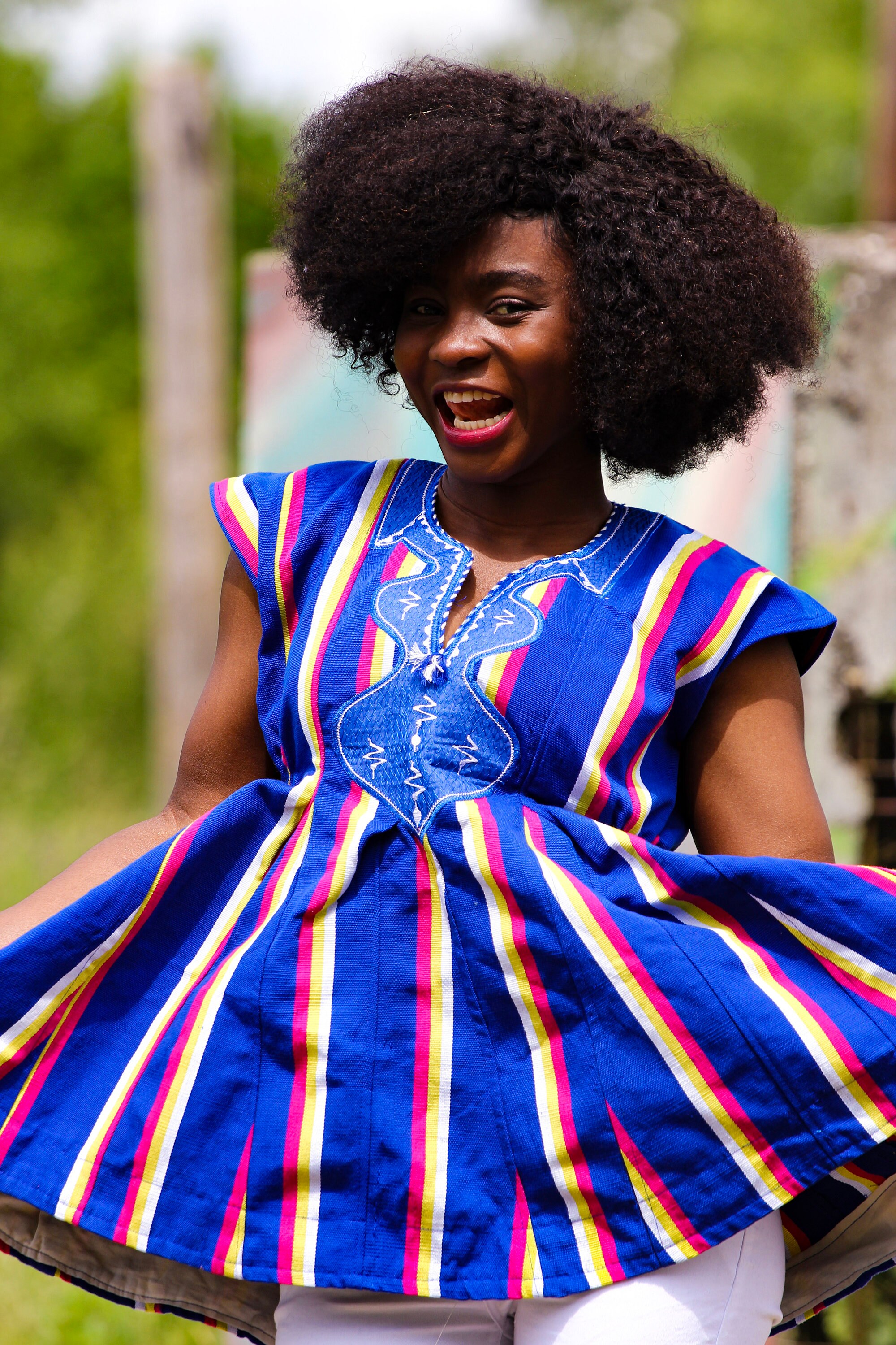Naani Smock Blouse | Sleeveless Smock Top| African Smock Fugu | Women ...