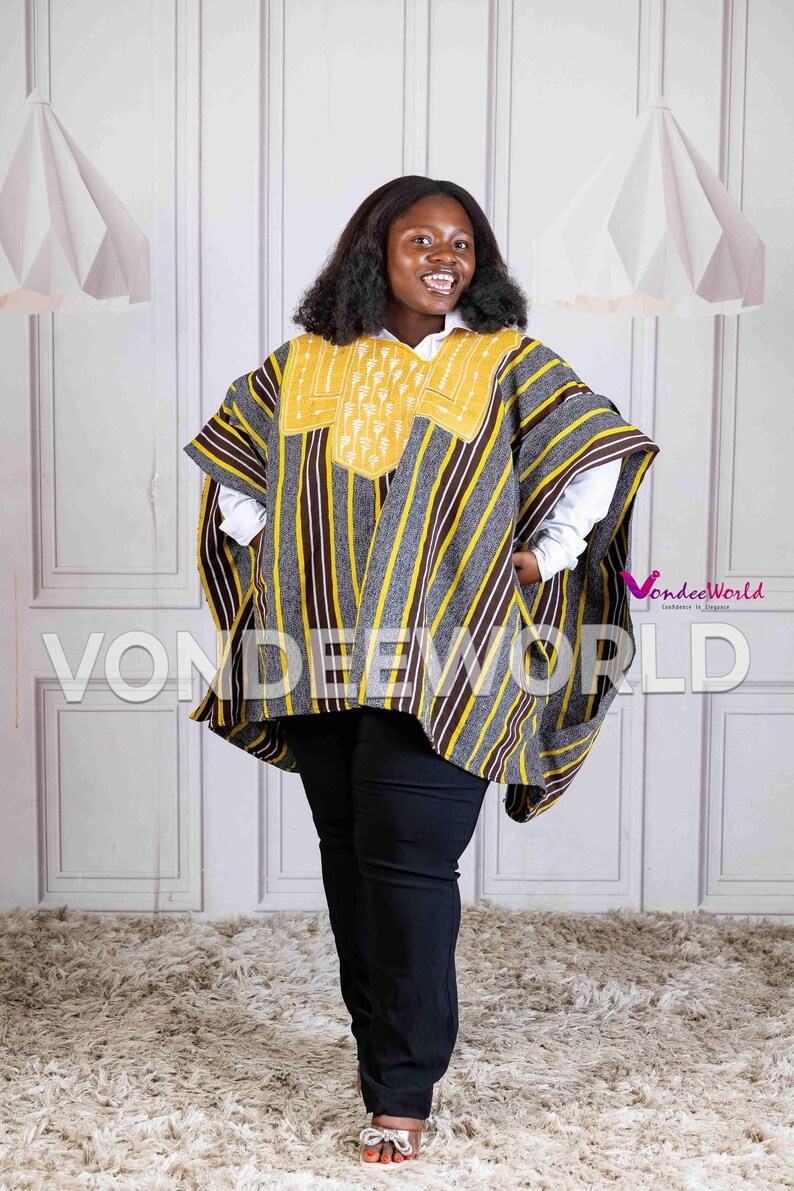 Wunko- Elegant Agbada Smock: North Ghana Fugu Dress, African Batakari - Etsy