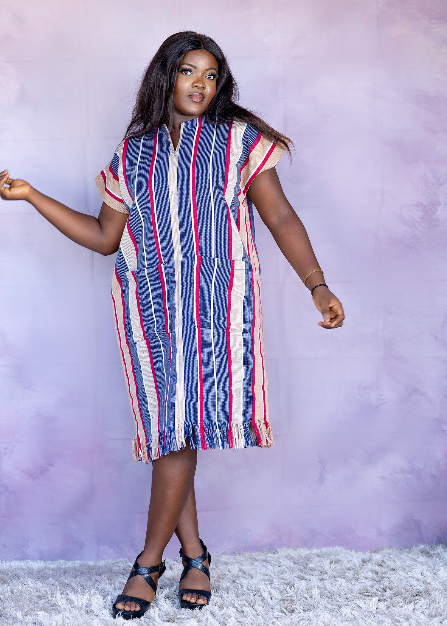 Nihlah Bubu Smock Dress african Smock Dress ghana Smock african Women ...