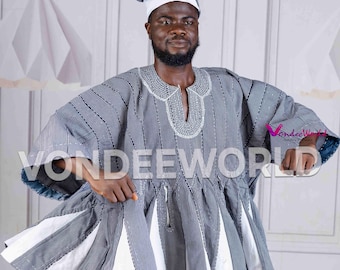 Saha - Authentic Northern Fugu Smock |african Men’s Fugu Batakari ...