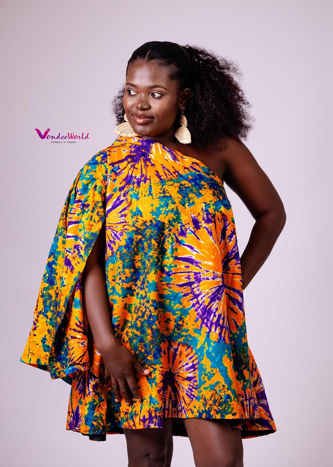 NANCY 1-hand Shift African Print Dress African Print Slant Dress ankara ...