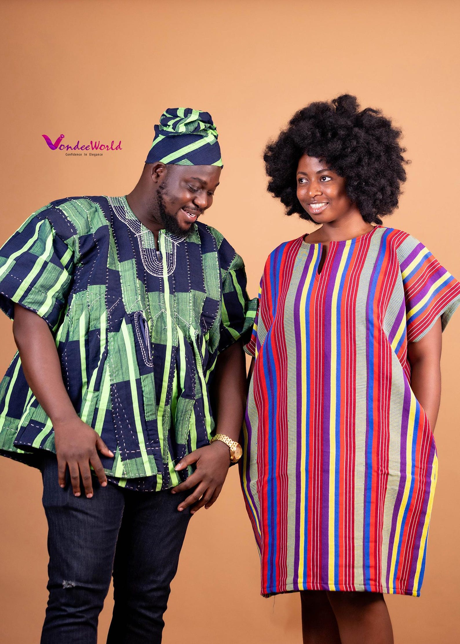 Mpanko Glory Fugu Men’s Smock | African Men’s Fugu Batakari Jacket ...