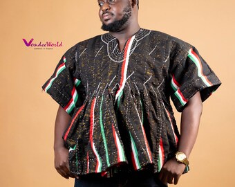 Saha - Authentic Northern Fugu Smock |african Men’s Fugu Batakari ...