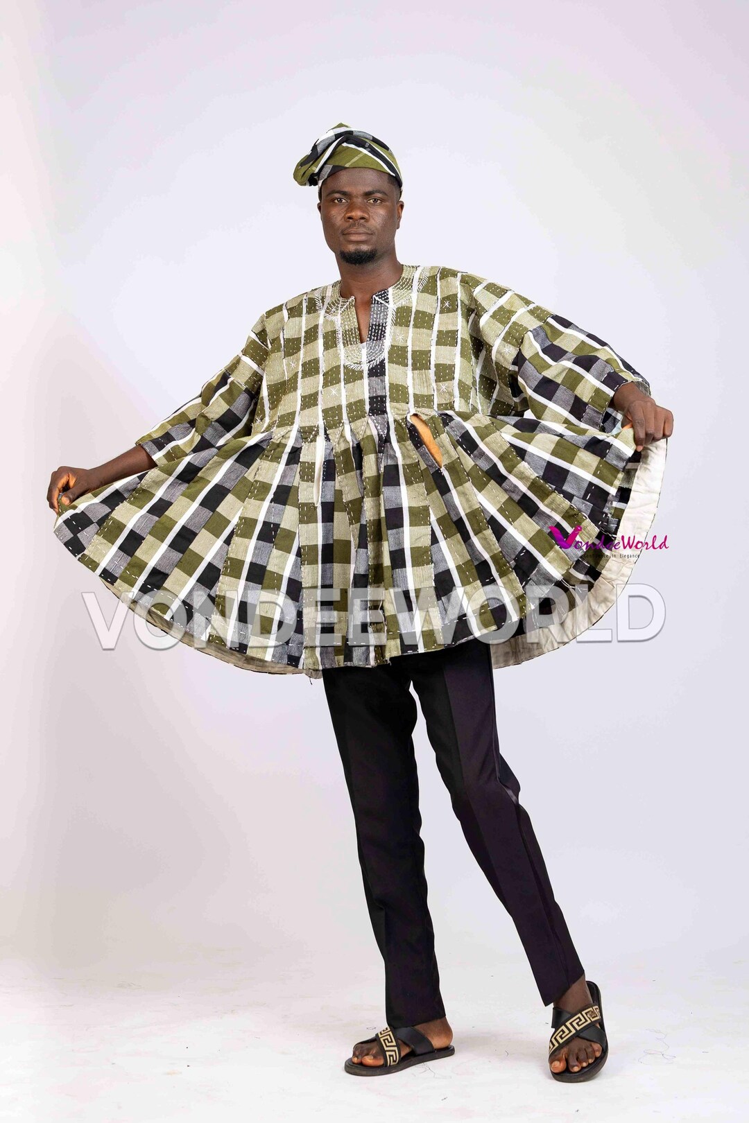 Meemunatu- Northern Ghana Smock Fugu | African Men’s Fugu Batakari ...