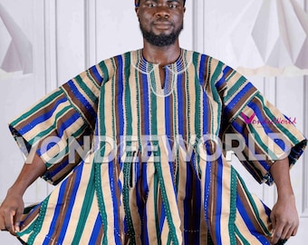 Saha - Authentic Northern Fugu Smock |african Men’s Fugu Batakari ...