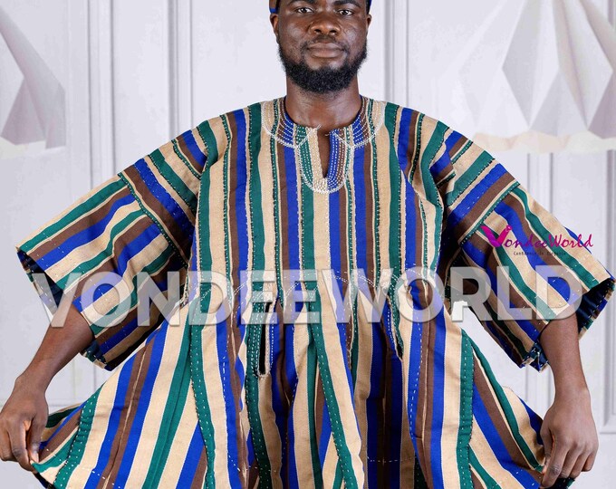 Alaaba- African Smock Fugu | African Men’s Fugu Batakari Jacket,smock ...