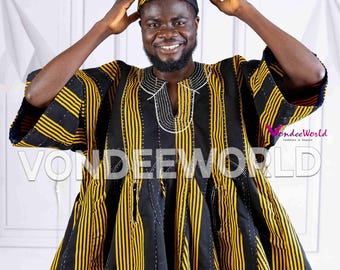 Saha - Authentic Northern Fugu Smock |african Men’s Fugu Batakari ...