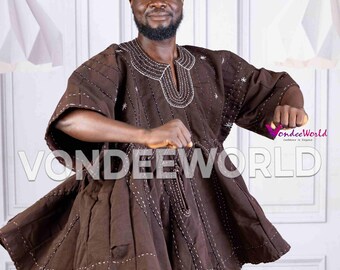 Saha - Authentic Northern Fugu Smock |african Men’s Fugu Batakari ...